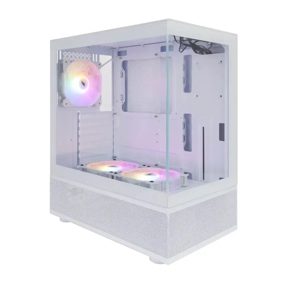 Корпус для компьютера 1STPLAYER MIKU Mi7-A (Mi7-A-WH-2F1R-W-1F1-W) белый