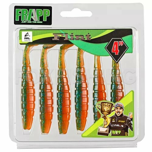 Силиконовая приманка Frapp Flint 4 10см. 6шт. вес: 7гр. #PAL11