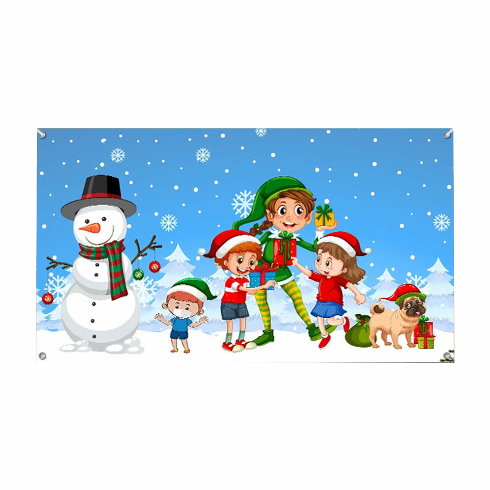 Прочное покрытие для гаражных ворот Праздничный гобелен Яркий и легкий