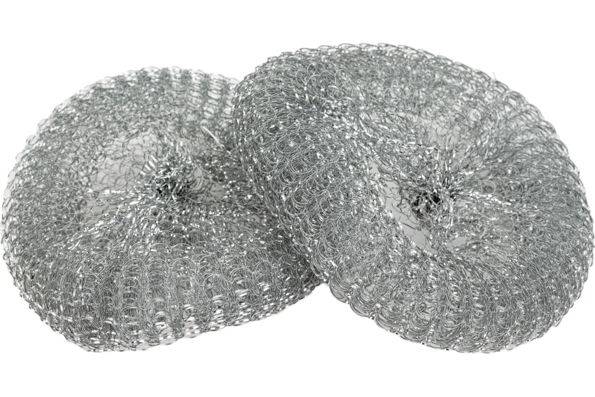 Рыжий кот SM-03/2 Набор металлических губок сетка 30 г, 2 шт 001742 для очистки посуды