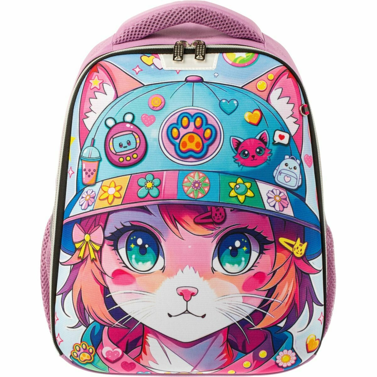 Ранец школьный Комус Класс Light1 Девочка кошка, 1 отделение, эргоном. спинка (2146496)