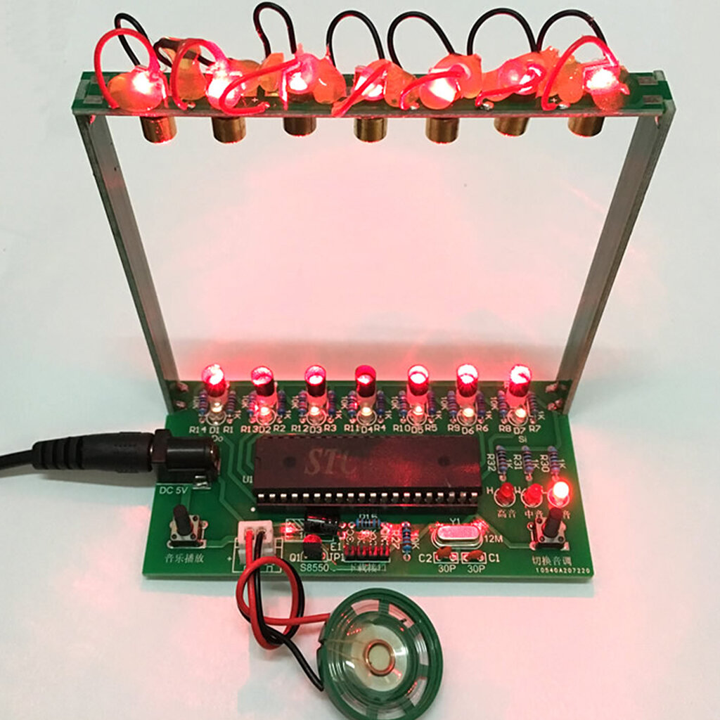 51 лазерная арфа с одним чипом