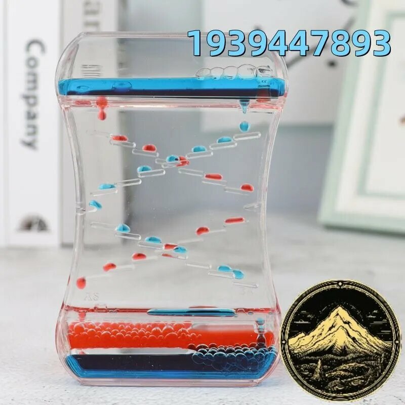 Жидкие часы антистресс, успокаивающий релаксант, Гелевые песочные часы, Антистресс с Волной в Жидкости