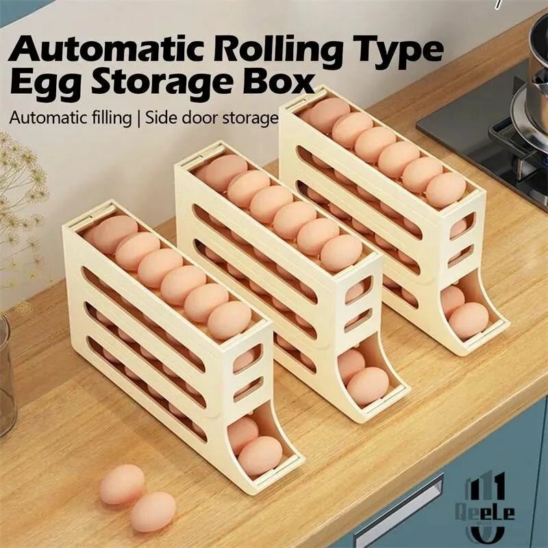 Контейнер для хранения яиц в холодильнике 30 шт. Органайзер подставка для яиц в холодильник