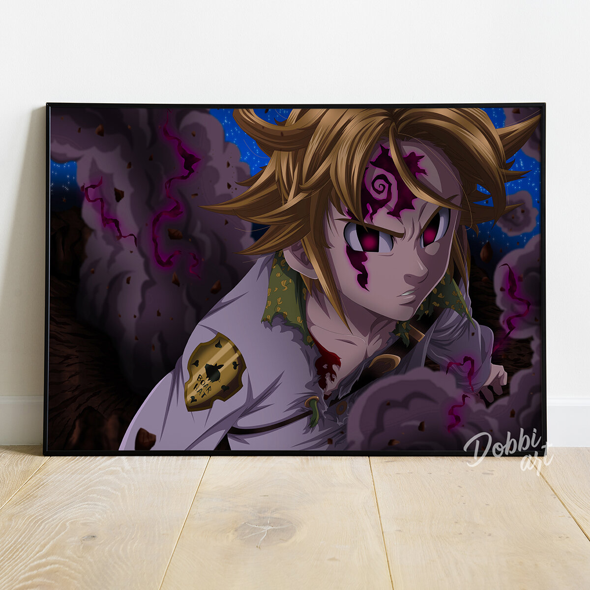 Постер 7 смертных грехов 50х70 см без рамы/ The Seven Deadly Sins/ Аниме, манга/ Постер для интерьера/ Декор на стену/ Постер для дома, офиса/ Плакат интерьерный/ Плакат Аниме/ Мелиодас/ Подарок парню/ Подарок девушке/ Картина для интерьера