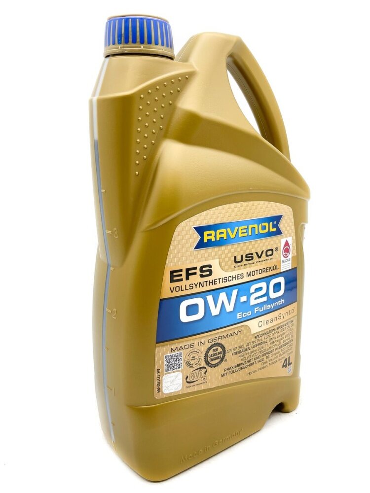 Ravenol 0W-20 EFS EcoFullSynth (4л) 111110500401999/4014835843158