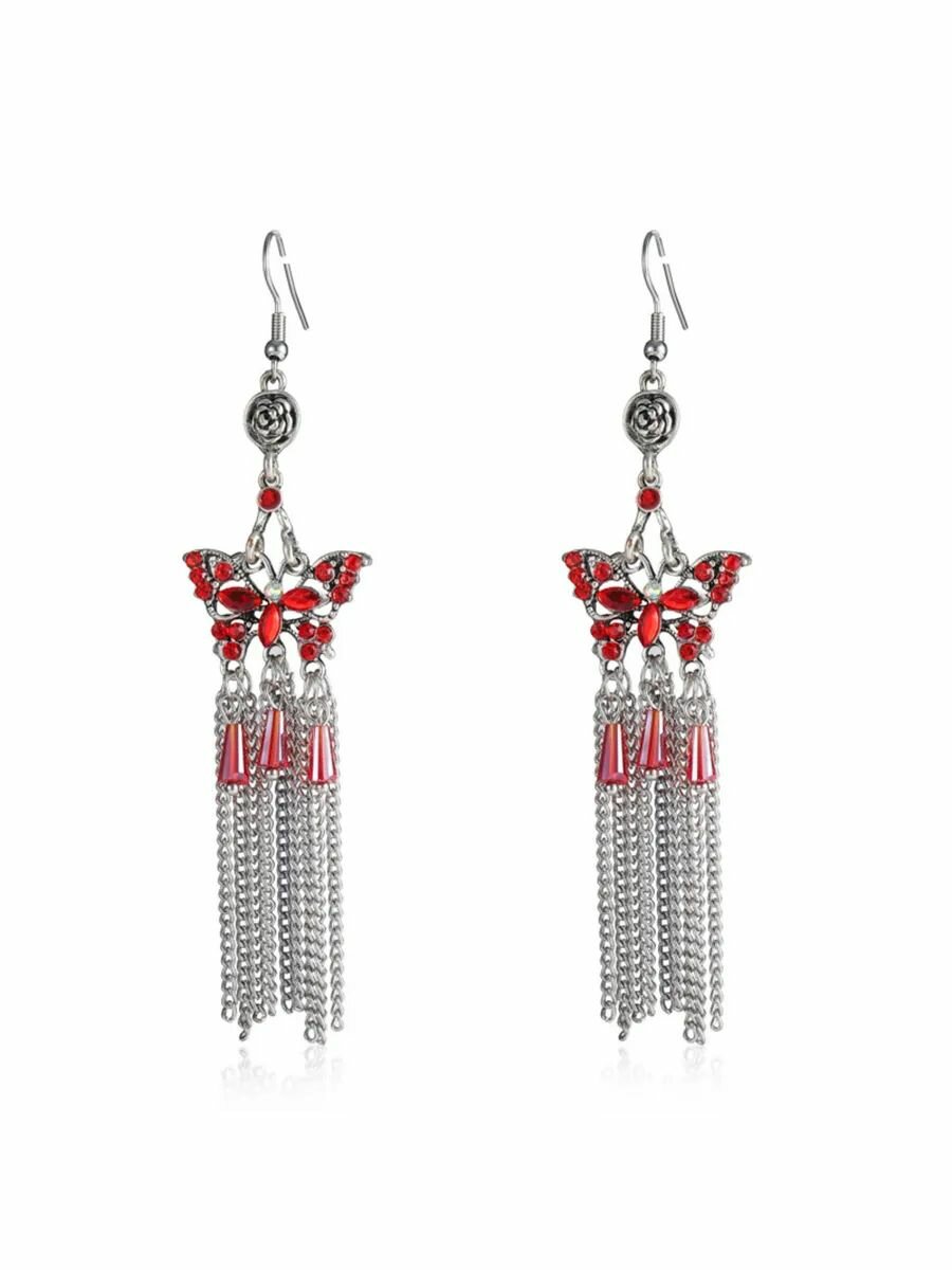 Серьги, искусственный камень