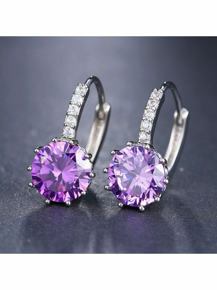 Серьги, фианит