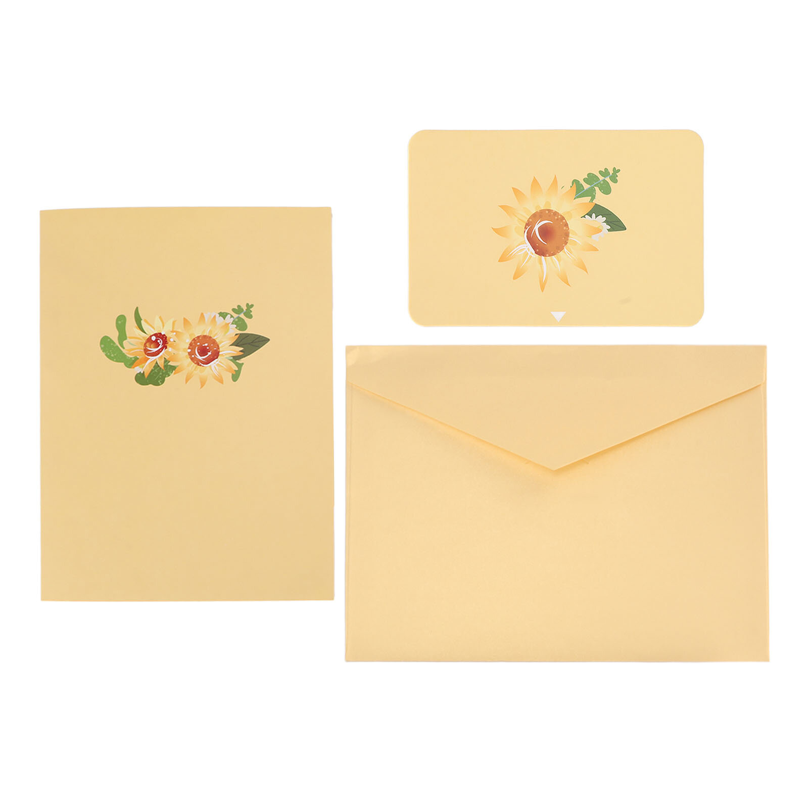 3D Поздравительная Открытка Подсолнух Складная Изысканная Цветочная На День Святого Валентина