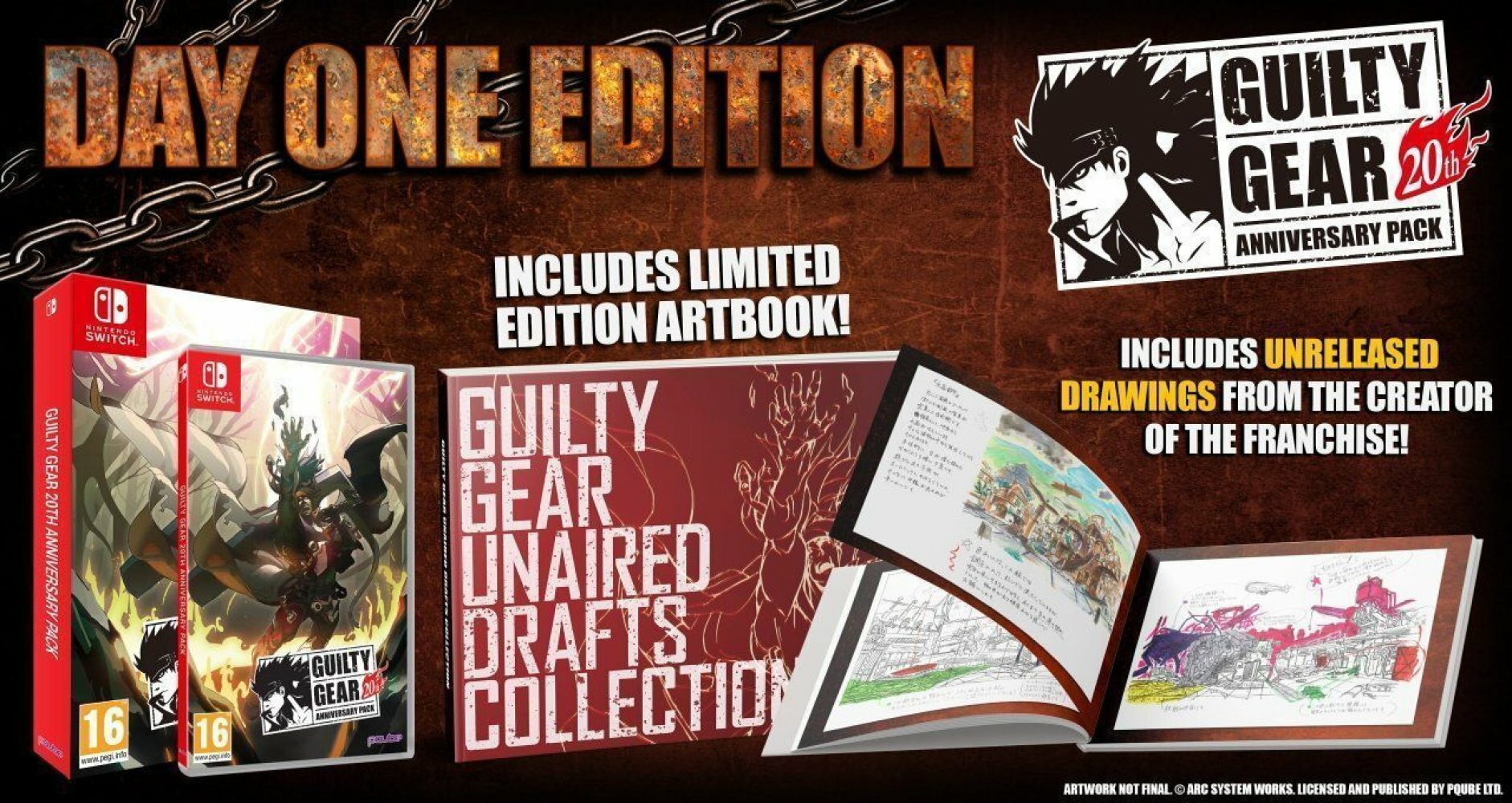 Игра Guilty Gear 20th Anniversary Pack Switch Картридж на Nintendo Switch Английская версия — фото 1