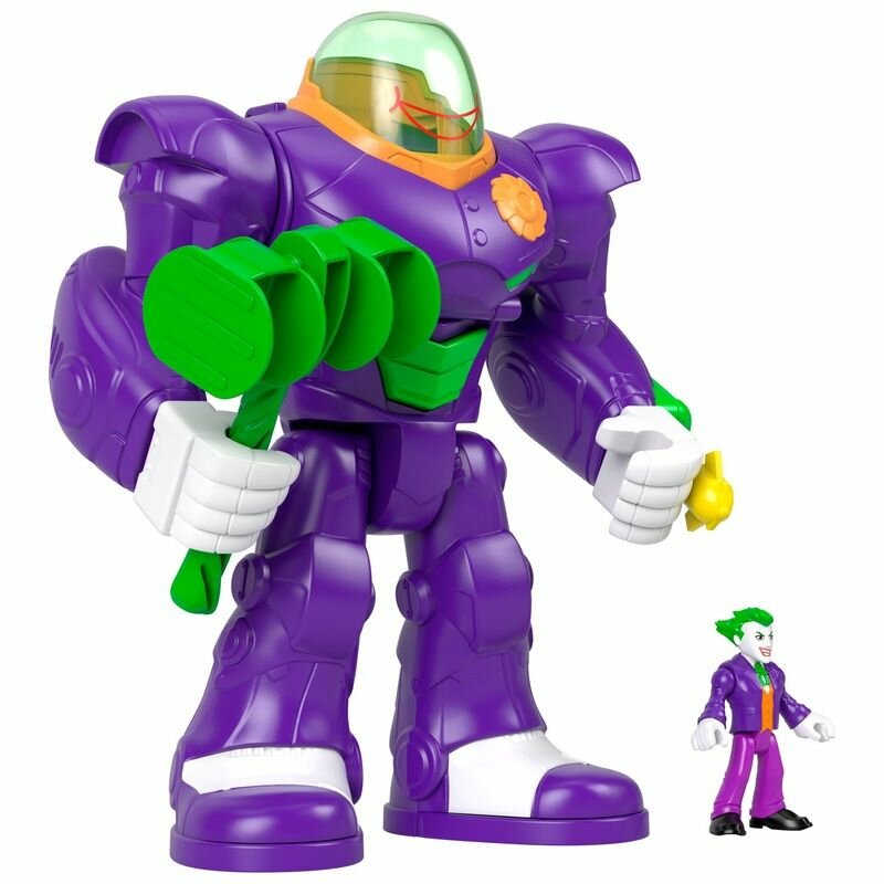 Фигурка Джокера и робота Fisher-Price Imaginext DC Super Friends Metal Force Set Joker Hammer Mech