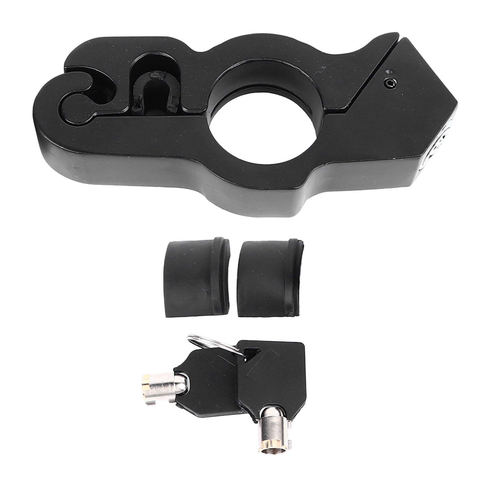 Универсальная противоугонная рукоятка руля из сплава для мотоцикла и электровелосипеда, черная.