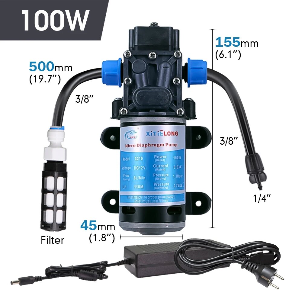 Ирригационная система для полива Синий, Qx100W Pump