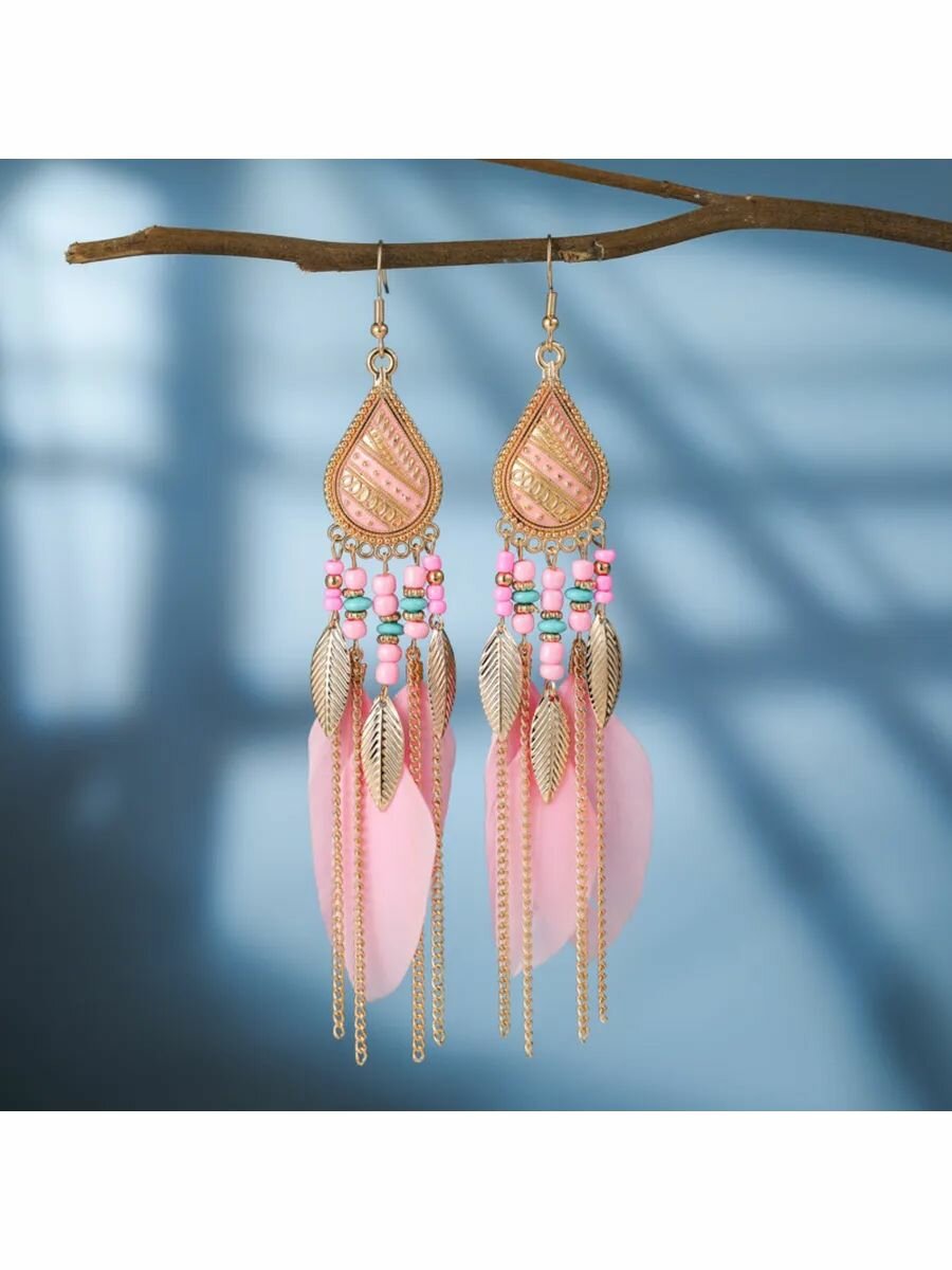 Серьги, искусственный камень