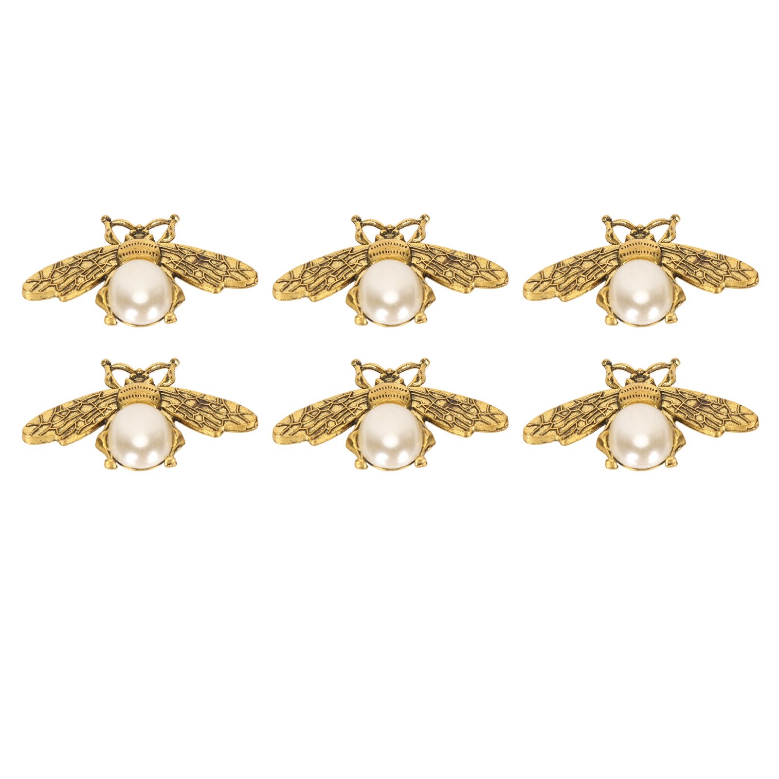Зажимы для обуви Съемная изысканная декоративная пряжка в форме пчелы для босоножек на высоком каблуке 6 шт.