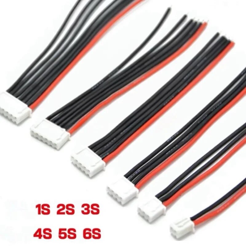 Кабель балансировки для литиевых аккумуляторов JST-XH 1S-17S 22AWG 150 мм 5PCS, 15CM, 2S