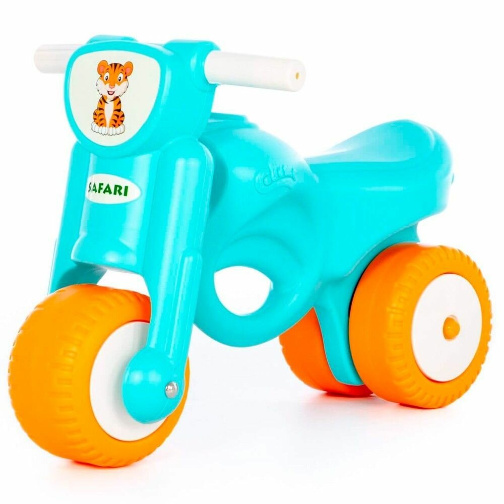 Каталка-мотоцикл "Мини-мото" сафари (голубая), 90195