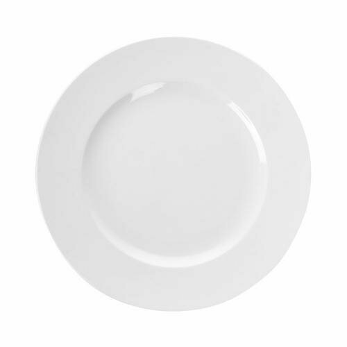 Тарелка "Олеа", фарфор, диаметр 215, высота 20мм, белый
