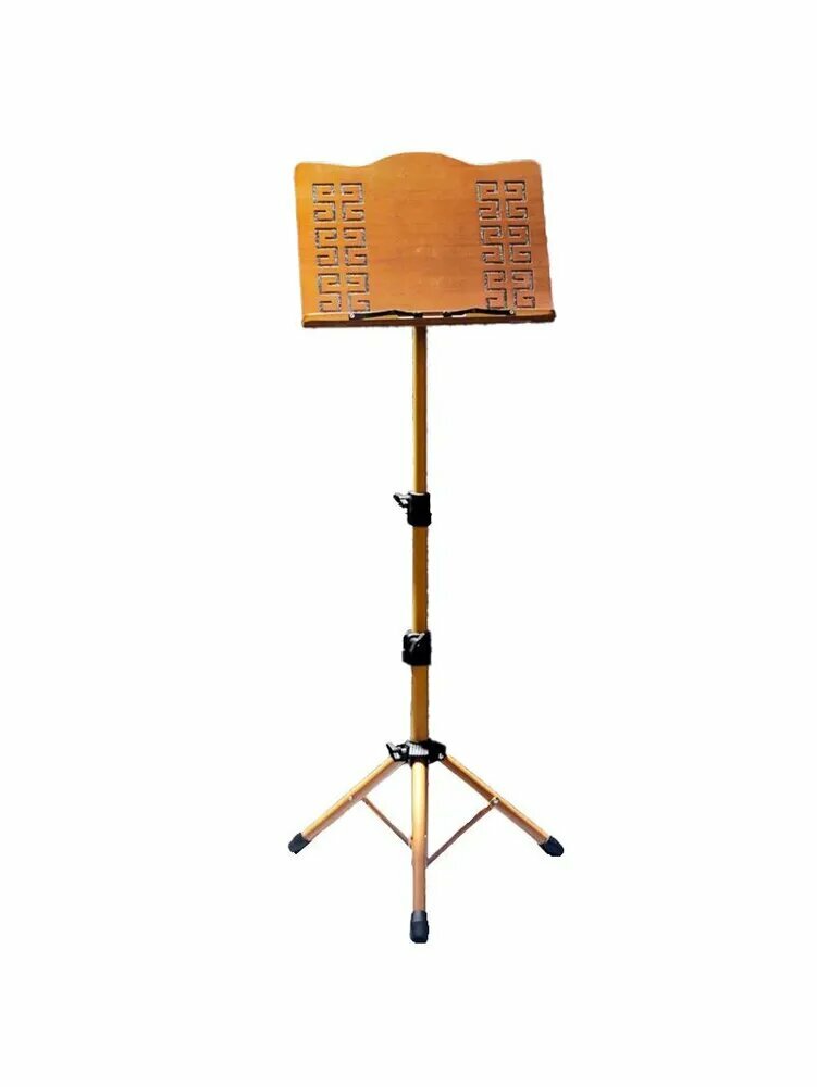 Пюпитр, складной, для нот, с подсветкой, бамбук, цвет бронза
