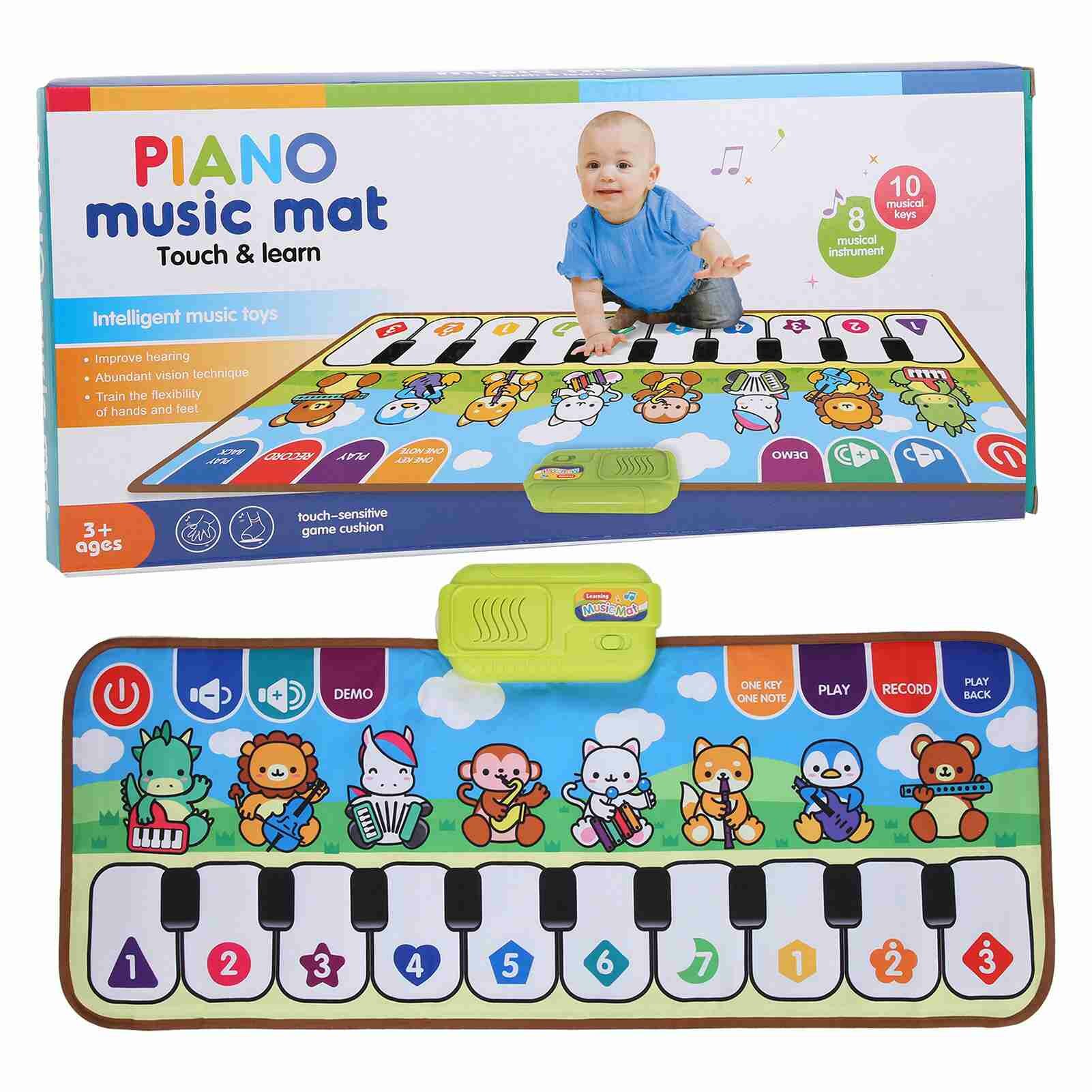 Электронный коврик-пианино для детей, развивающий коврик с музыкальным инструментом, игрушки для малышей.