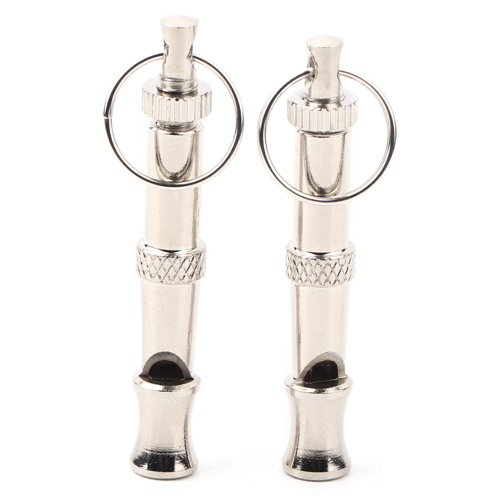 2 шт. ультразвуковых свистков из нержавеющей стали для дрессировки собак/птиц