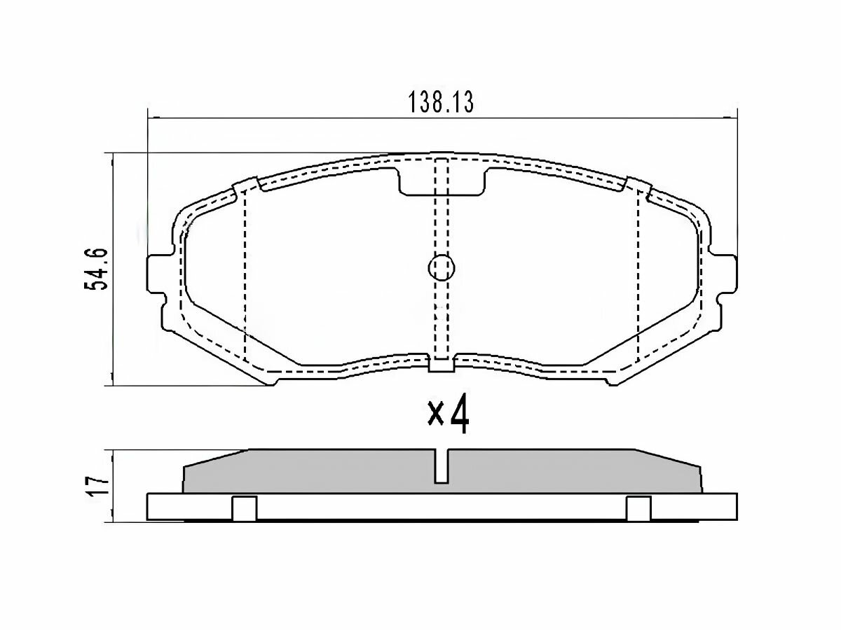 Тормозные колодки передние для Сузуки Эскудо, Гранд Витара арт ST5220065J00 SAT
