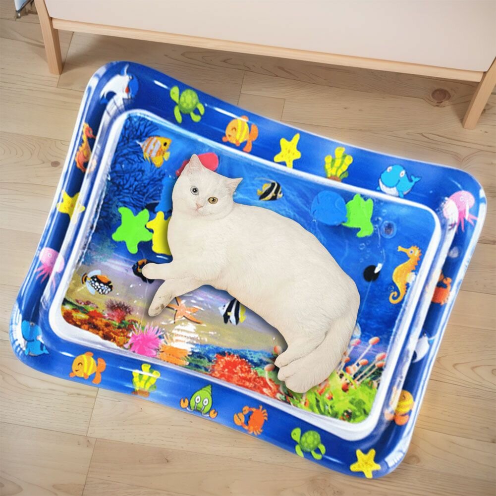 Коврик для водных игр для кошек с датчиком рыбы, игрушка для кошек