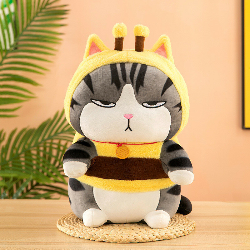 Customizable plush cat doll various fun transformations cute stuffed animal gift