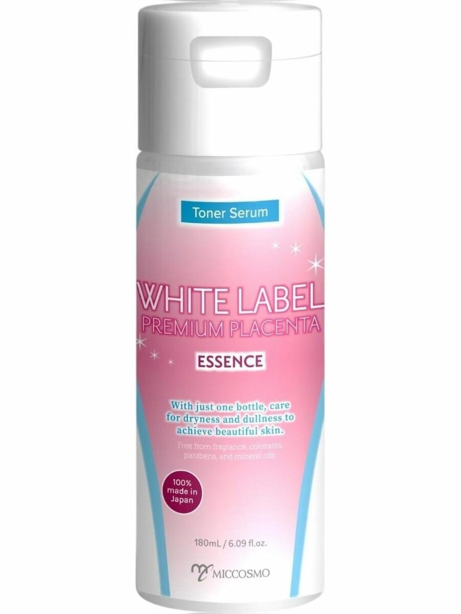 MICCOSMO Лосьон-сыворотка для лица и шеи 2в1 WHITE LABEL подтягивающая, с плацентой, 180мл
