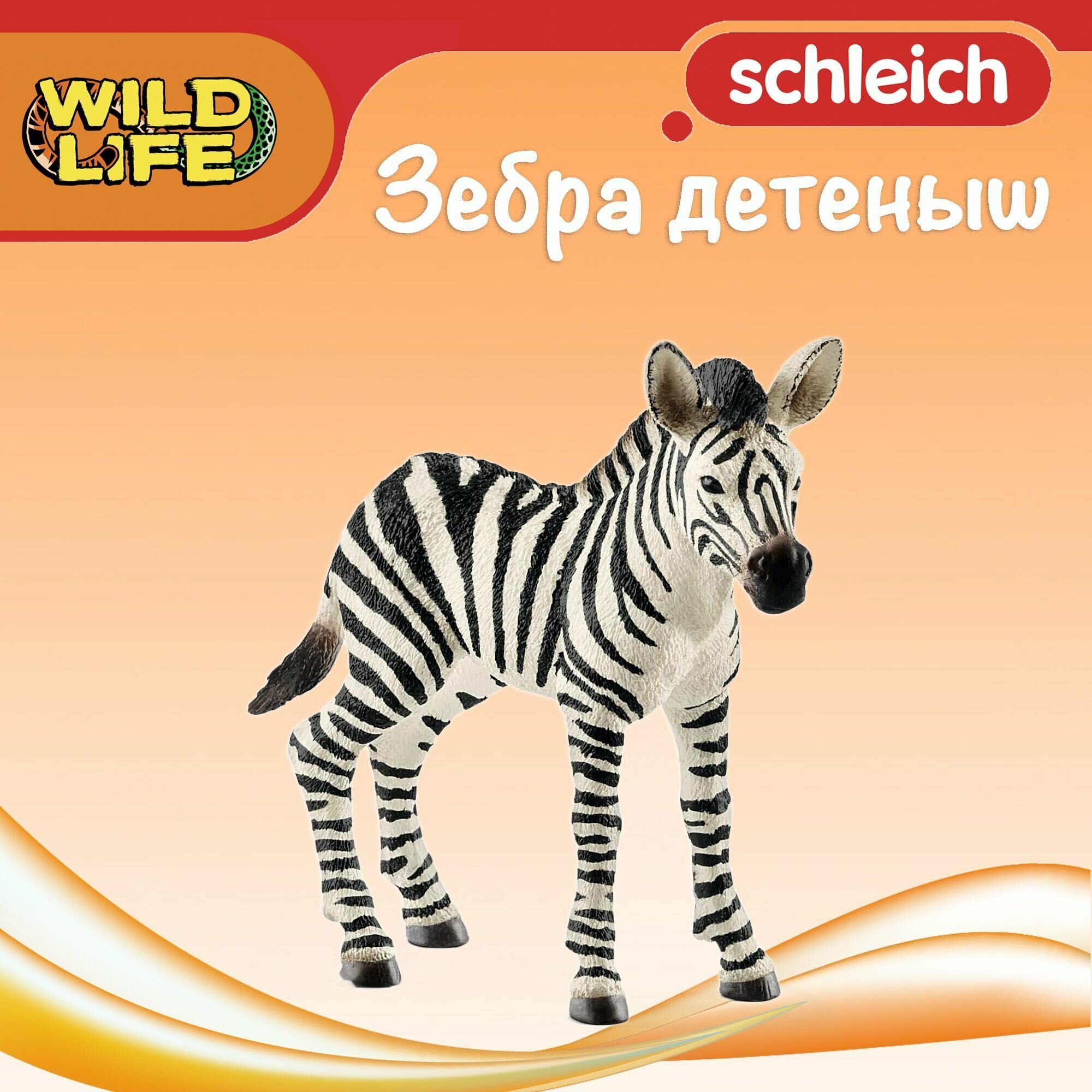 Фигурка "Зебра, детеныш" Schleich Wild Life/ для детей от 3 лет/ Шляйх 1481