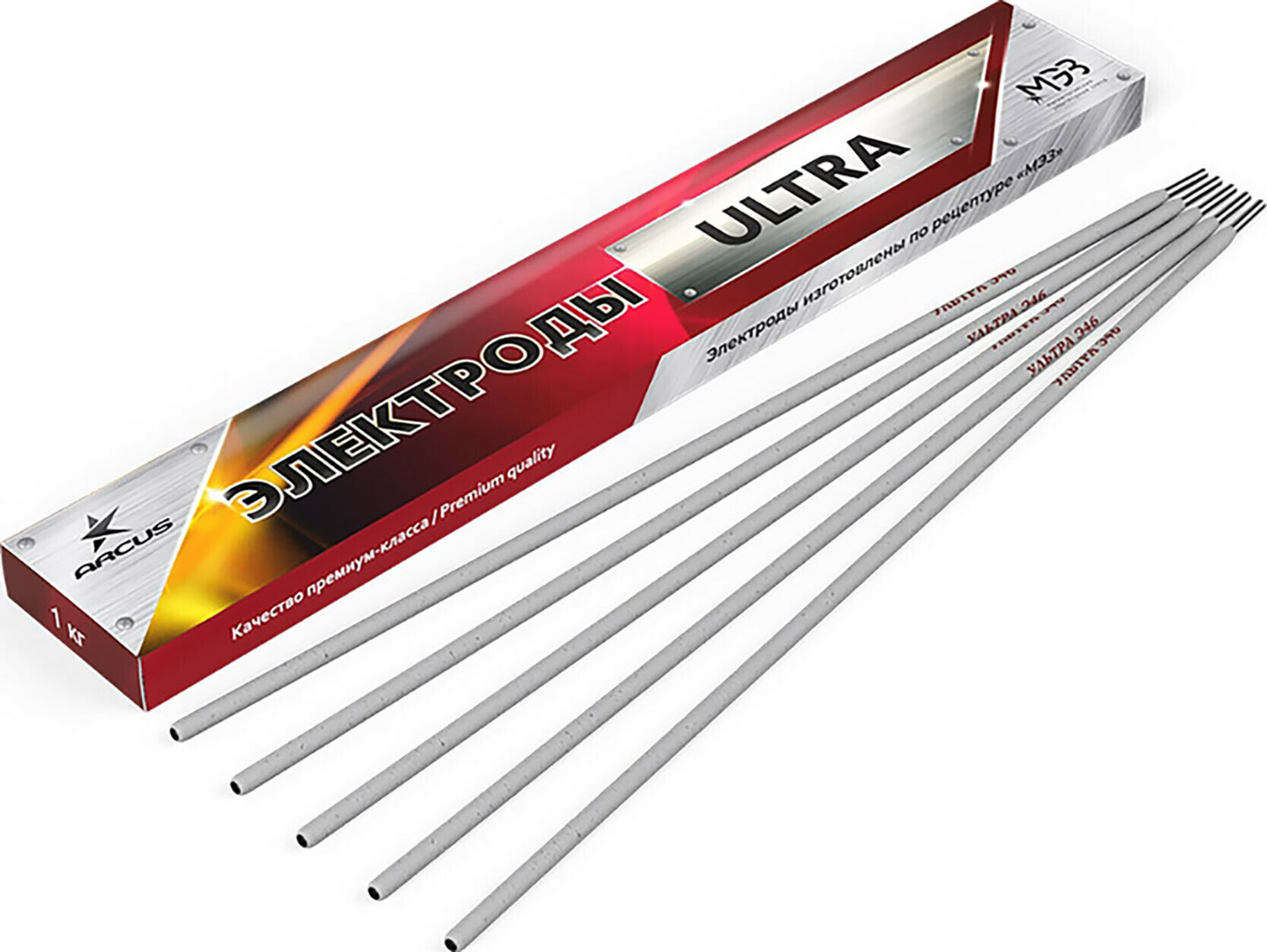 Электроды для сварки МЭЗ/Аркус-РБ ультра 4 мм, 1 кг, для углеродистой и низколегированной стали
