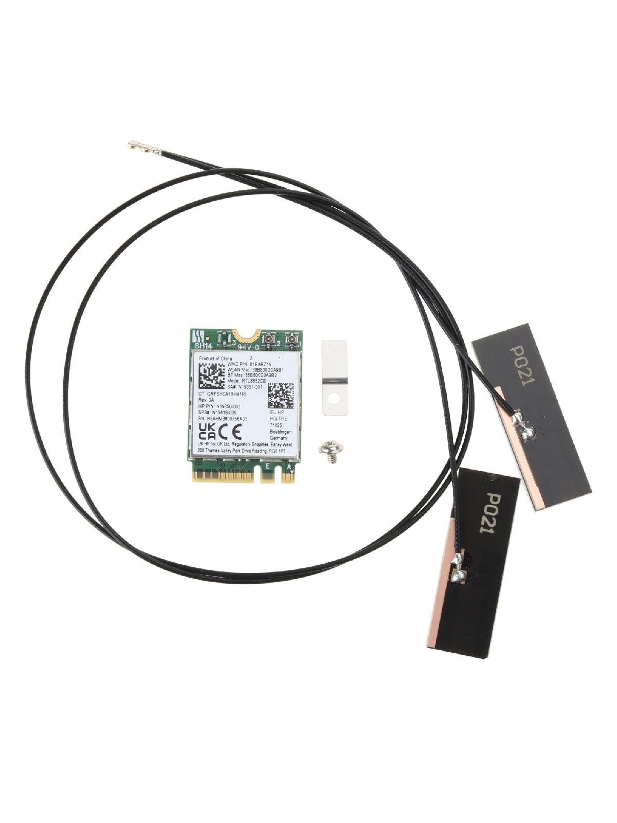 RTL8852CE High Speed Wireless Adapter TriBand 2.4/5/6Ghz 5400Mbps BT5.3 Built-in Antenna Wifi Receiver 6e for Laptop