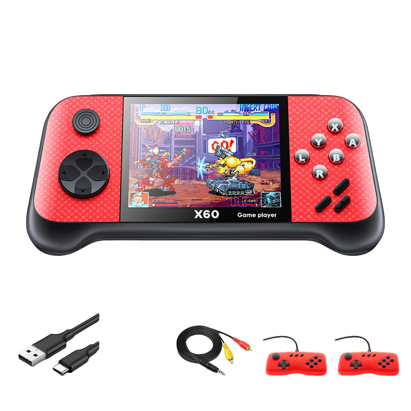 Игровая консоль X60, портативная игровая консоль PSP, Ретроконсоли Двойная ручка