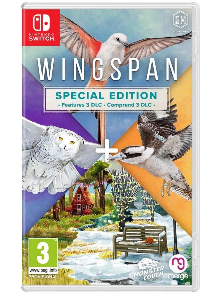 Игра Wingspan: Special Edition (Крылья) (Nintendo Switch, Nintendo Switch 2, Русские субтитры) картридж