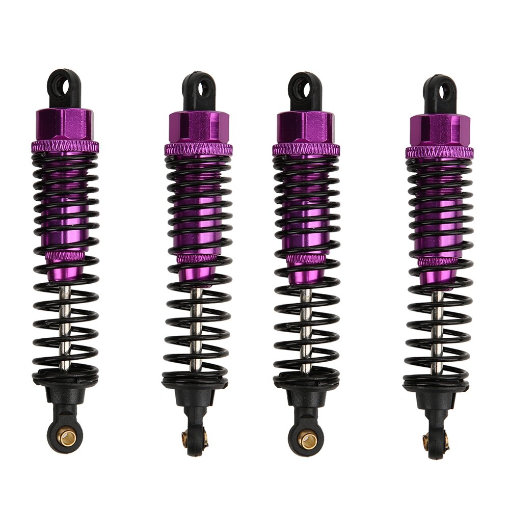 4pcs Aluminium Alloy RC Shock Absorber Accessory Fit for HSP 1/10 Car (Purple)