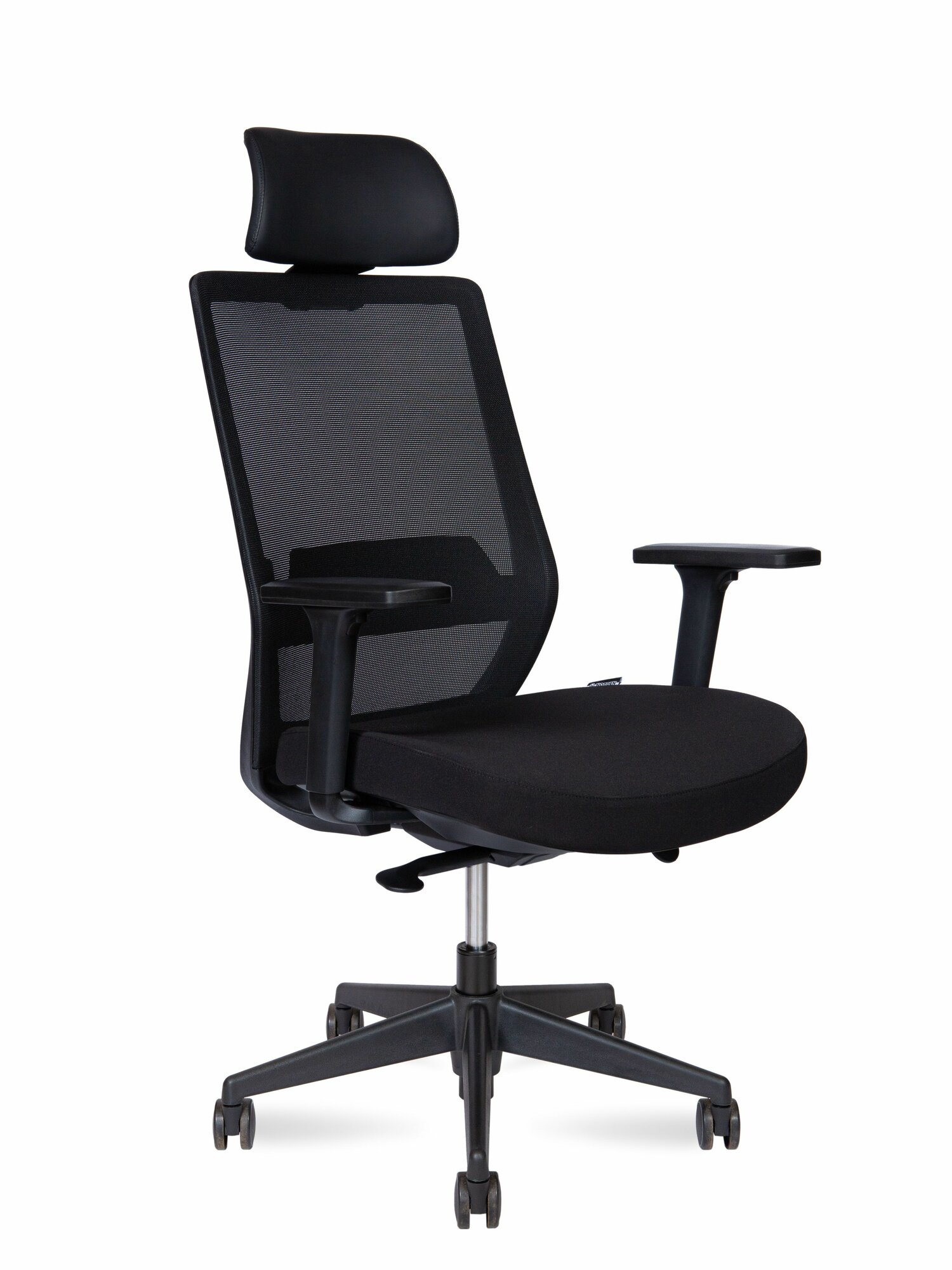 Norden компьютерное кресло Моно блэк / Mono black черный пластик, черная сетка, черная сидушка