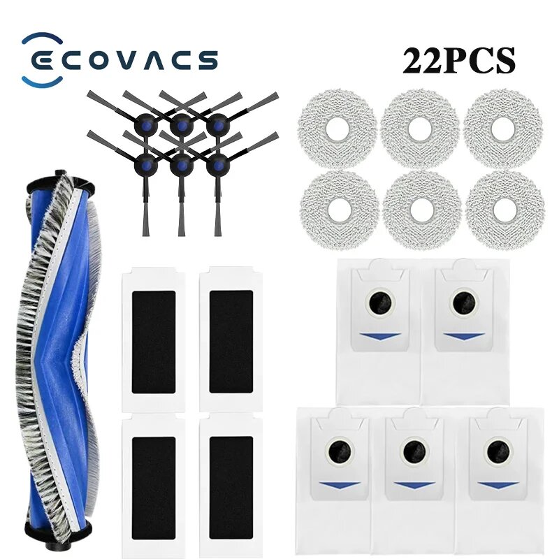 Запчасти ECOVACS T30 PRO/T30S PRO, 22шт, Белый/Розовый