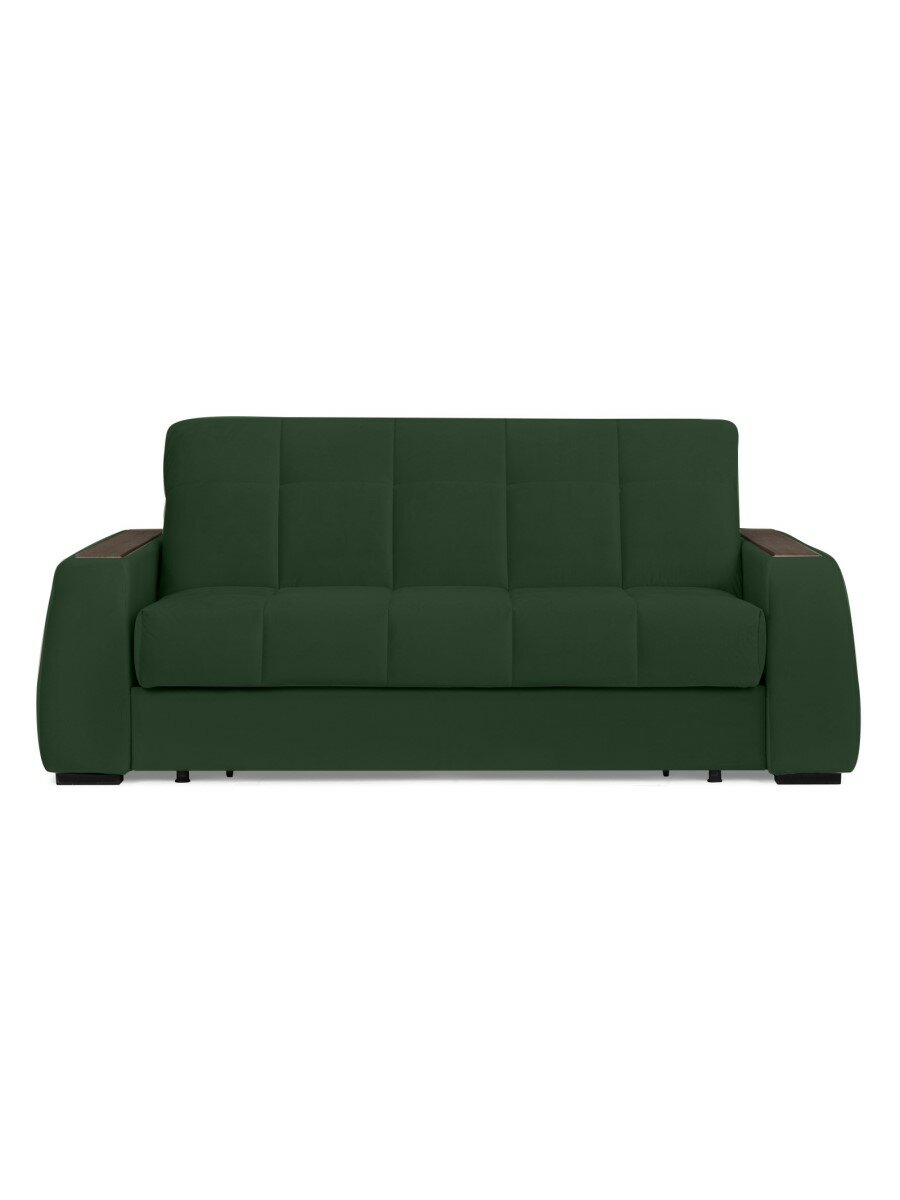 Диван-кровать Askona (Аскона) Домо про 140 с широкими подлокотниками Венге-квадрат Тк. Casanova Grass