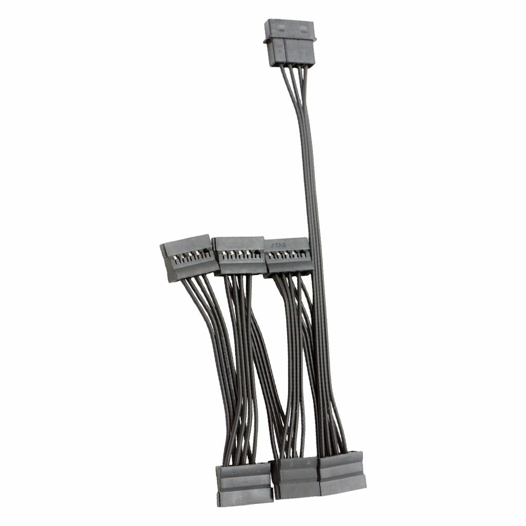 Большой 4-контактный кабель питания SATA для жестких дисков от одного до пяти 1 к 3 4 6,