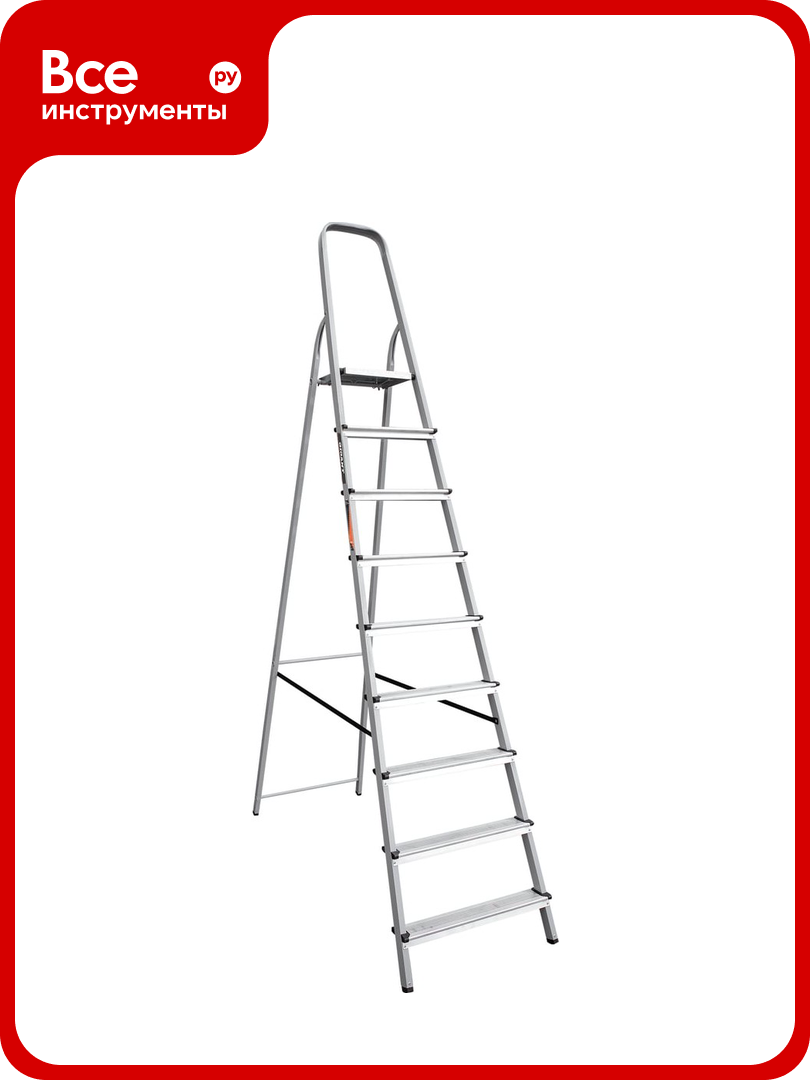 Комбинированная стремянка 9 ступеней, Gigant SL 109, 150 кг, из двух