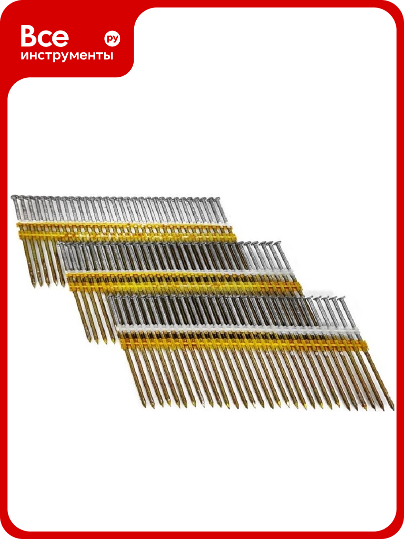 Реечные гвозди Finka R21 3.1x90 BK Ring, 1500 шт. FNR3190BKR, пластиковый, 1×90