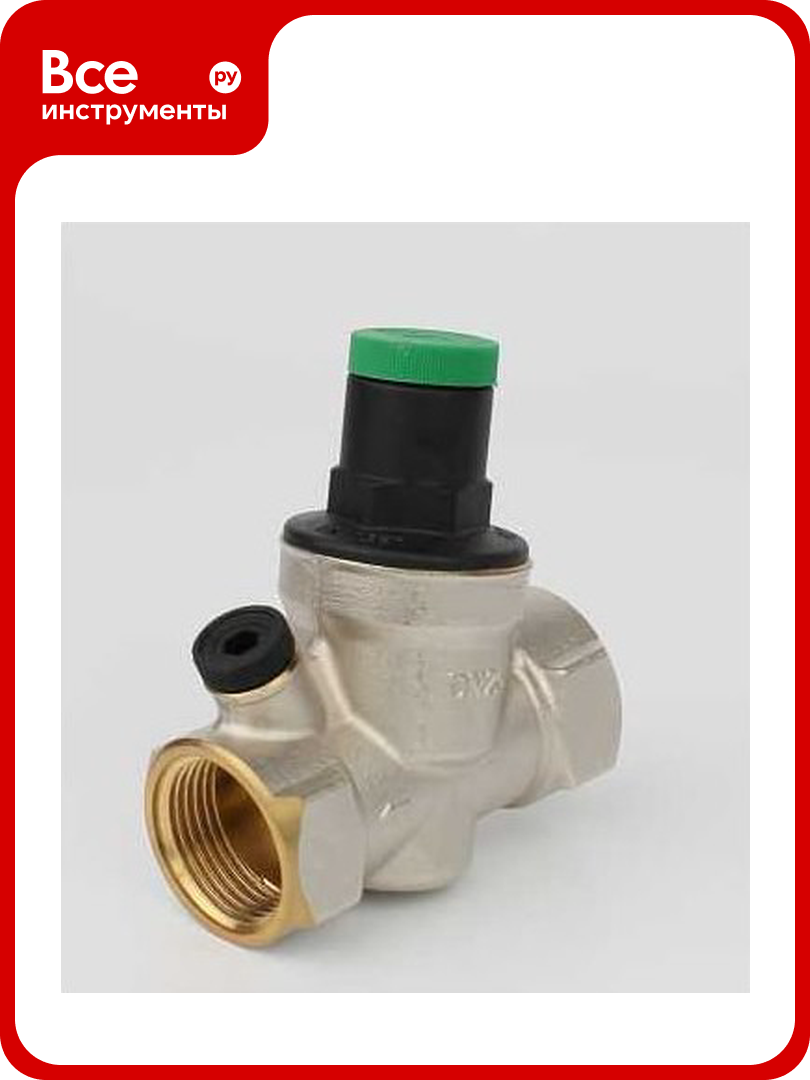 Редуктор давления ELSEN мембранный, с фильтром, с сменным картриджем, макс 16 бар , регулировка