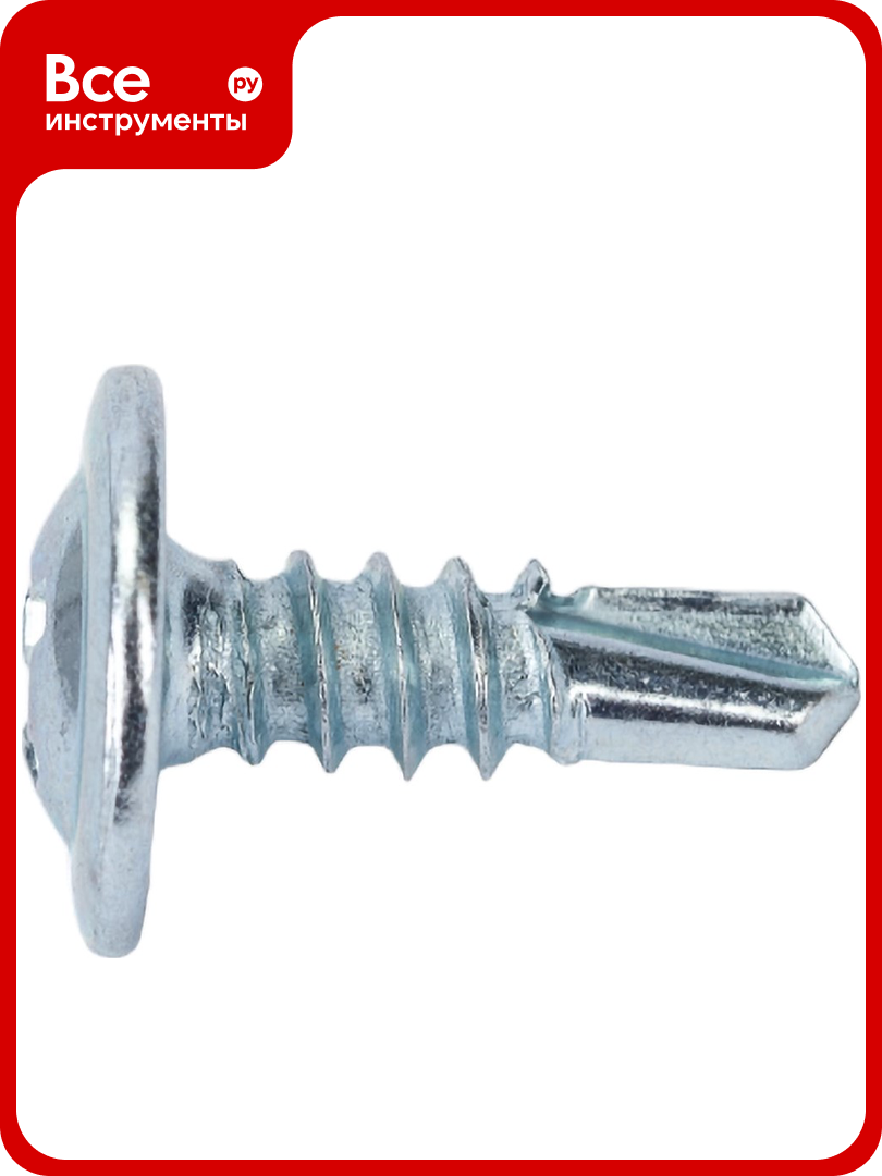 Саморезы Gigant 4,2x13, полусфера, сверло, цинк, 1 кг (примерно 704 шт), п/сф