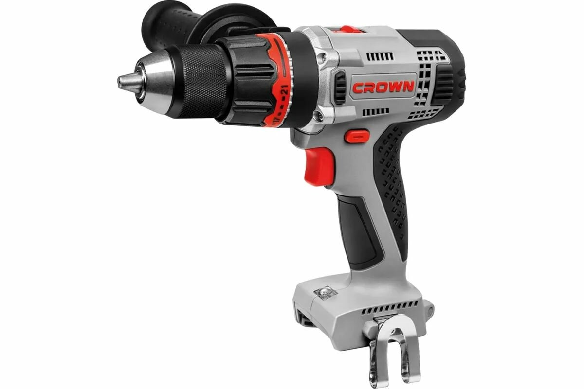 Аккумуляторная дрель-шуруповерт CROWN CT21076HMX тушка без АКБ и ЗУ