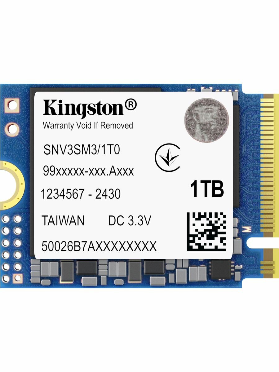 Внутренний SSD диск KINGSTON SSD NV3, 1000GB, M.2 (SNV3SM3/1T0)