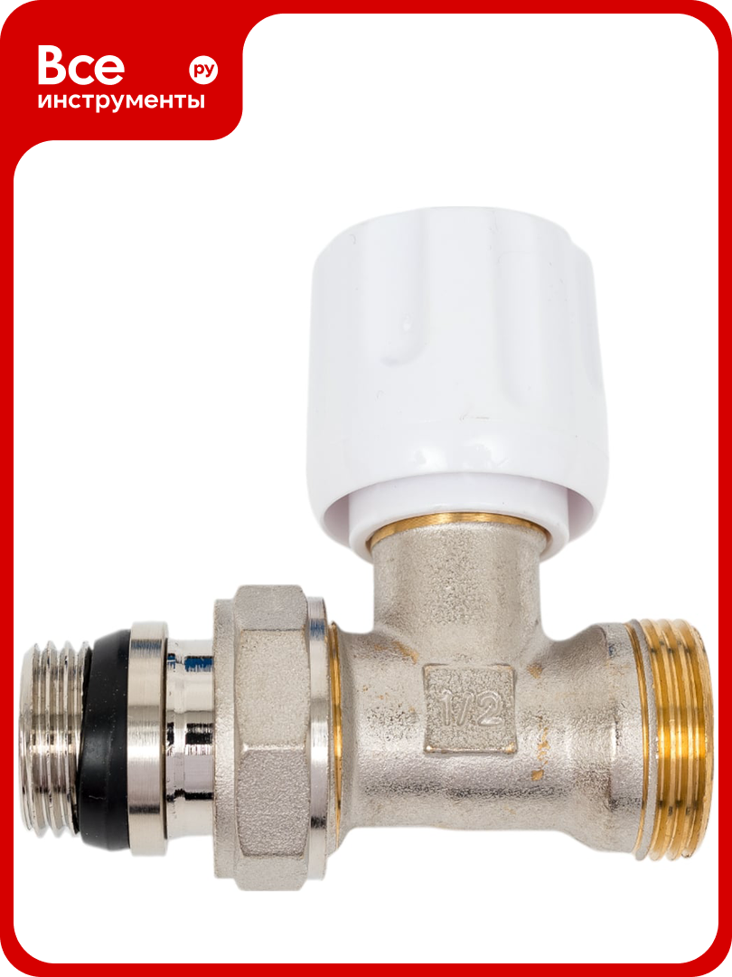 Радиаторный, MVI, прямой вентиль MVI ручной регулировки с самоуплотняющимся кольцом 1/2" под евроконус TR.214.04
