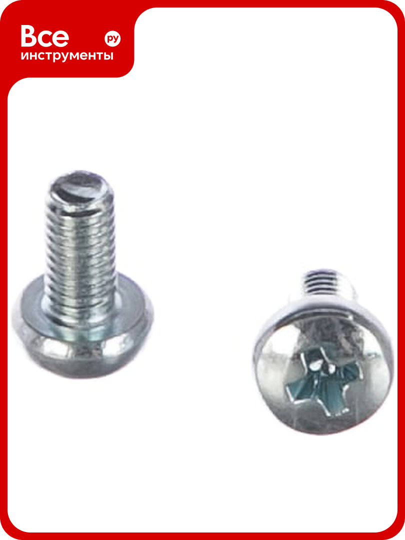 Винт Стройметиз М3х6 DIN 7985, полукруглая головка, цинк уп. 40 шт 3100821
