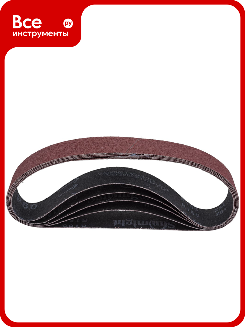 Лента на ткани для электроинструмента 5 шт, 30х533 мм, Р60 Сегмент-Абразив, первичного шлифования