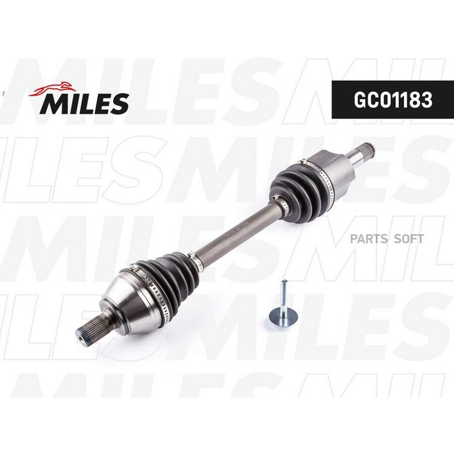 MILES GC01183 Привод в сборе Ford Focus II (04-12) C-Max (07-10) 2.0 4AT лев. ()