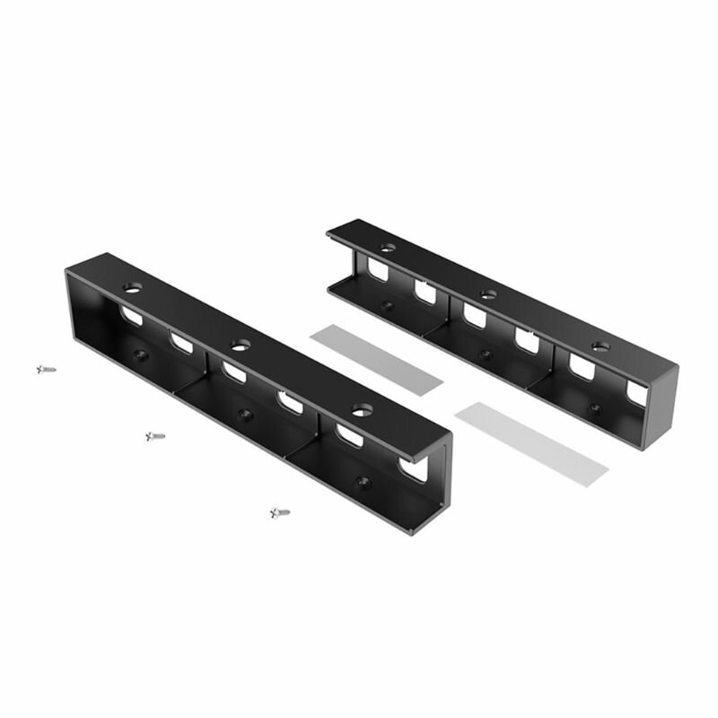 Надежное винтовое крепление для подстольной подставки для ноутбука с прочной конструкцией, Черный
